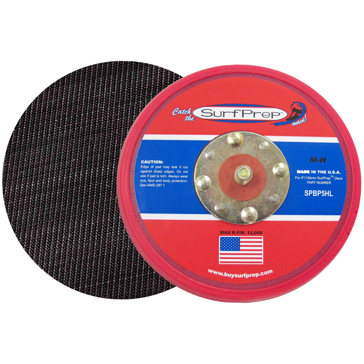 SURFPREP 5" BACKUP PAD HOOK & LOOP. NO HOLES - Timberlane Finish ...