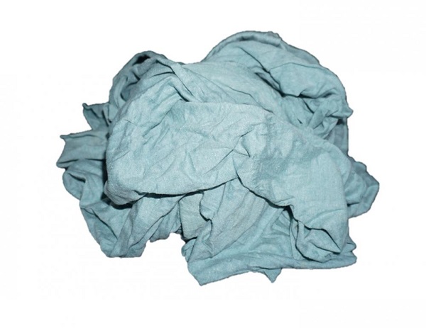 NEW WASHED GREEN MATERIAL DESERT STORM STAIN RAGS. 25 LB BOX ...