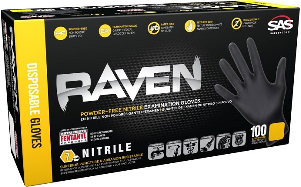 RAVEN POWDER FREE NITRILE GLOVES - 7 MIL (XL) - Timberlane Finish ...